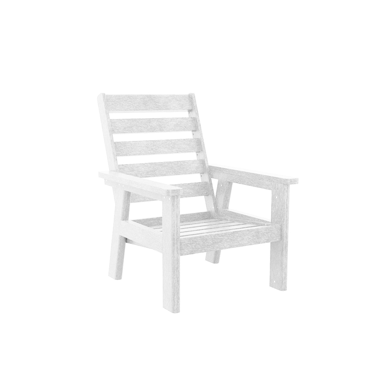 WHITE CHARLESTON HIGH BACK ARM CHAIR FRAME ONLY, CUSHIONS SOLD SEPARAT ...