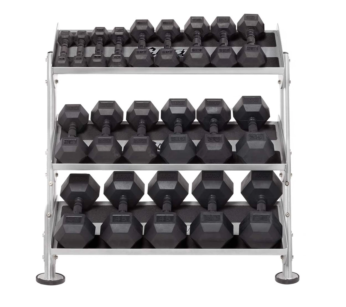 3'- 2 TIER DUMBBELL/ KETTLEBELL RACK BY HOIST FITNESS — Fitness Depot ...