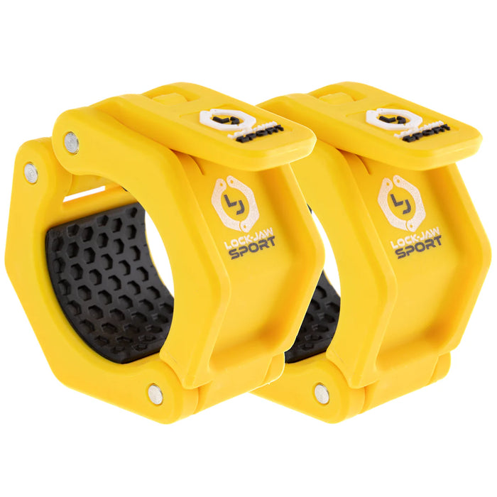 LOCK JAW SPORT YELLOW OLYMPIC WEIGHT COLLARS — Fitness Depot Ottawa