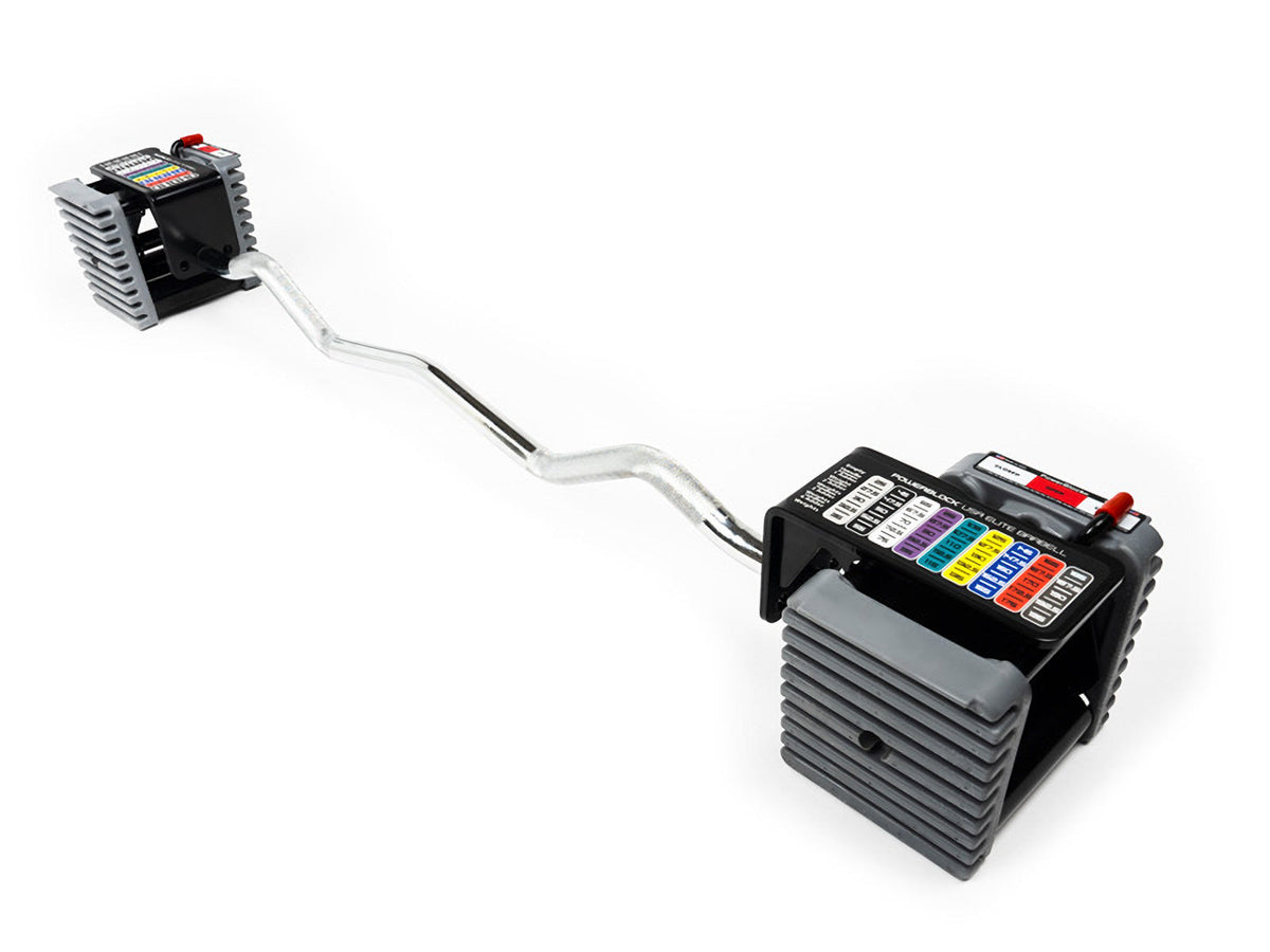 PowerBlock EZ Curl Bar, USA Elite ADD ON TO ADJUSTABLE DUMBBELL ...