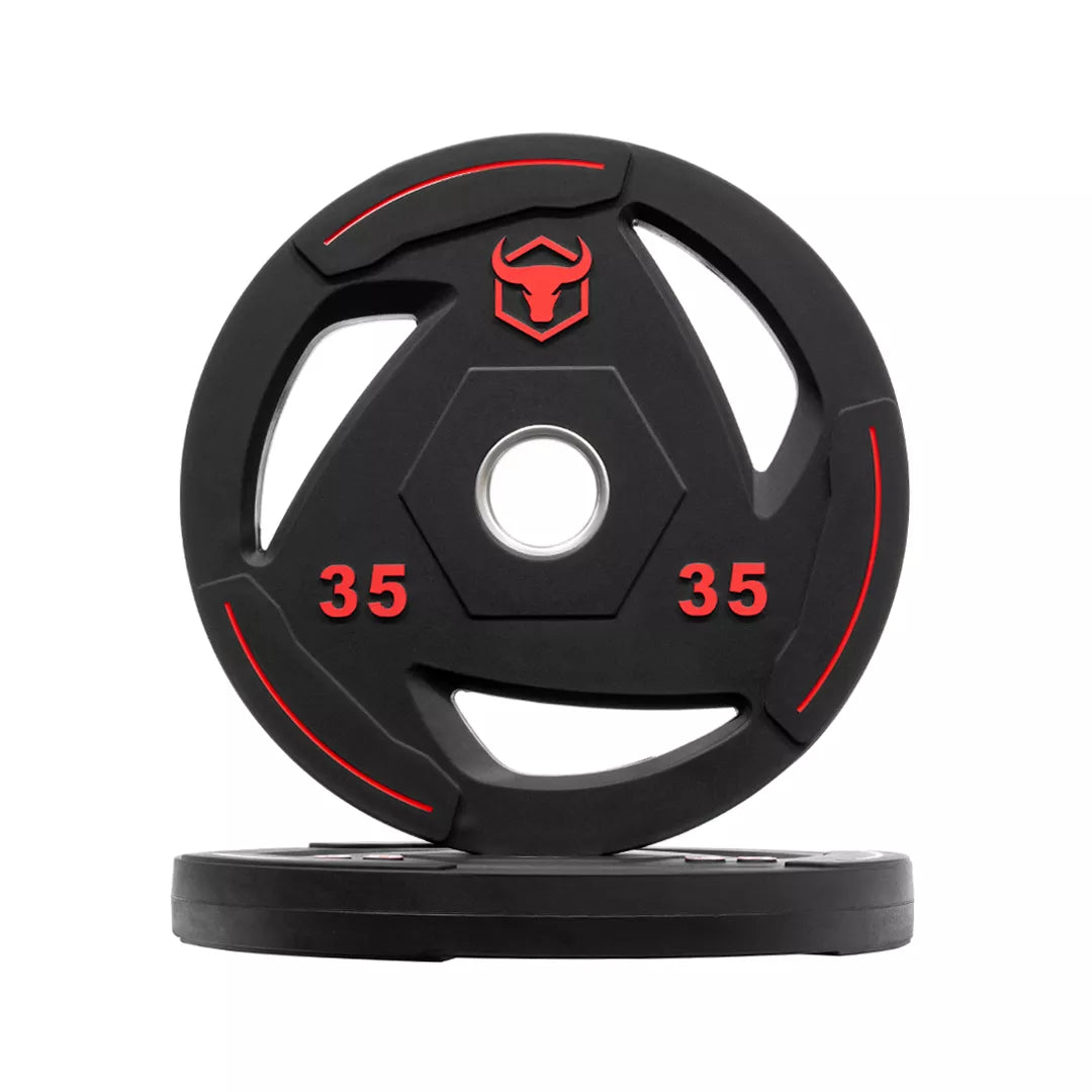 IRON BULL INTERLOCKING RUBBER COATED WEIGHT PLATE 35 LBS PAIR — Fitness ...